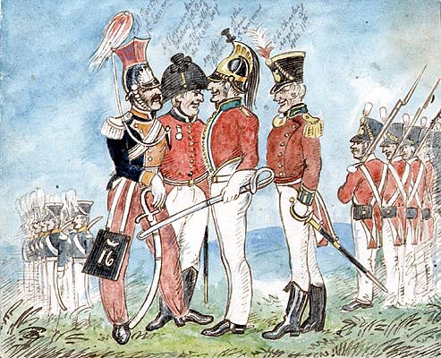 Holdings: [Caricature from ca. 1868-1880] Uniform of British Army in 1820